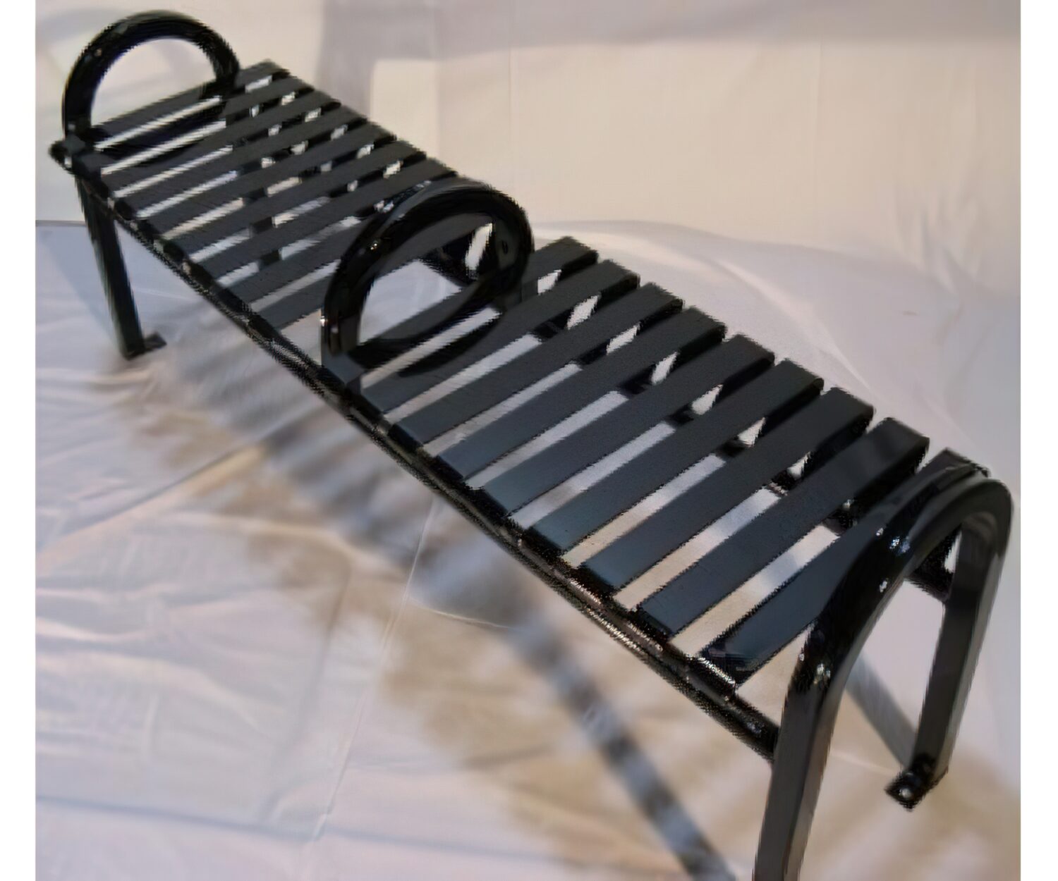 Backless Bus Stop Benches With Arm Rests - Park Decor