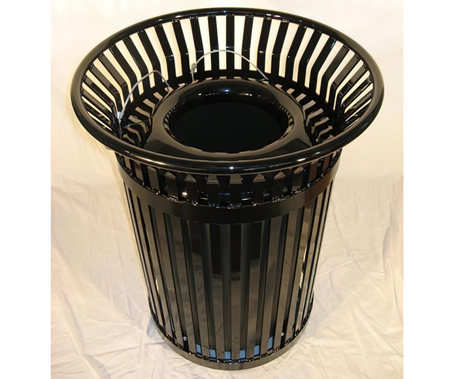36 Gallon Williamsburg Trash Receptacle - Park Decor