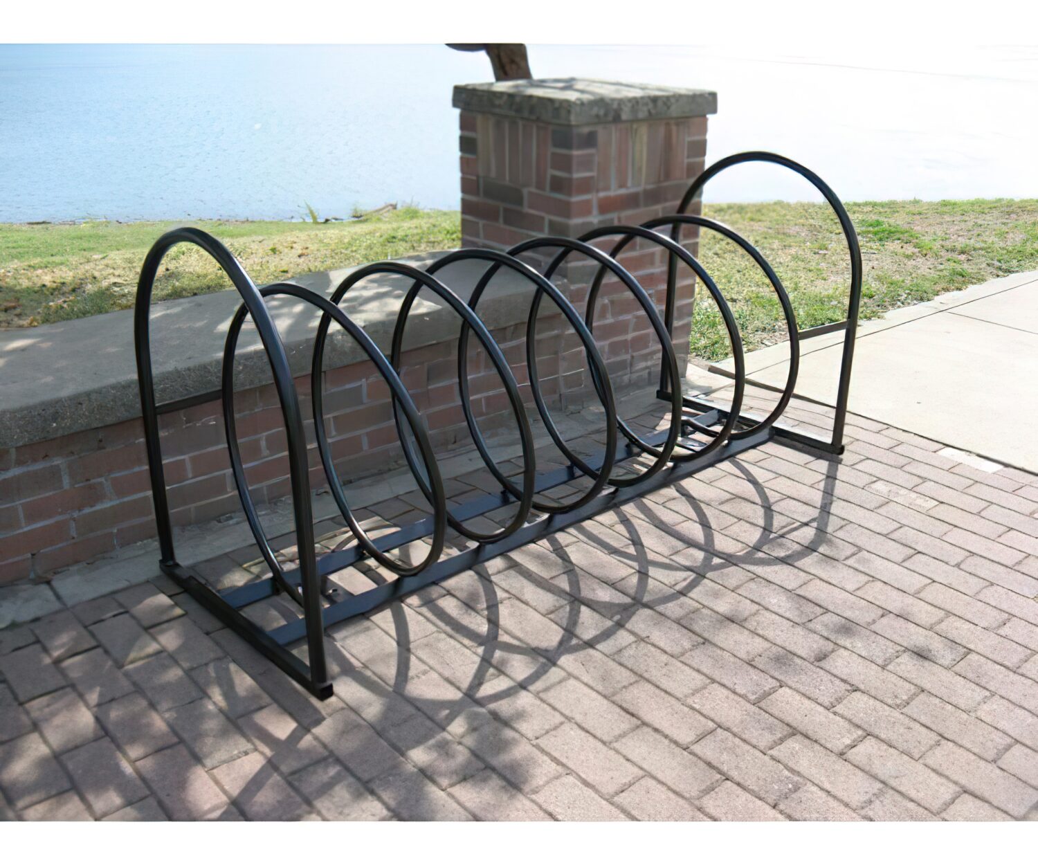 Spiral Bike Rack - Park Decor